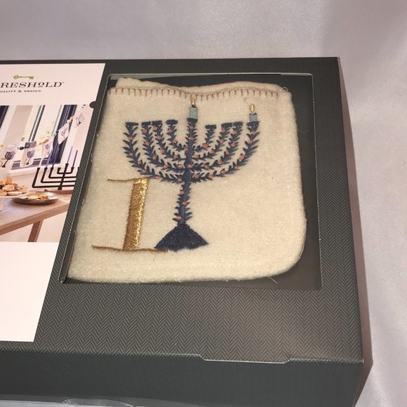 Threshold | Holiday | 8 Nights Of Hanukkah Garland Threshold Banner 6 ...